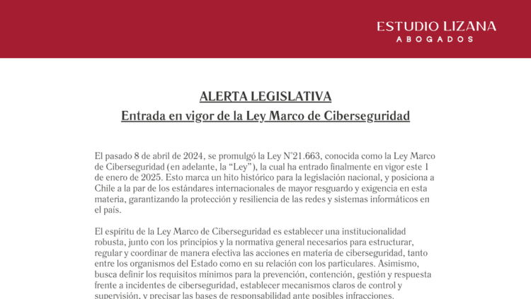 Ley Marco de Ciberseguridad: hito histórico para la legislación ...